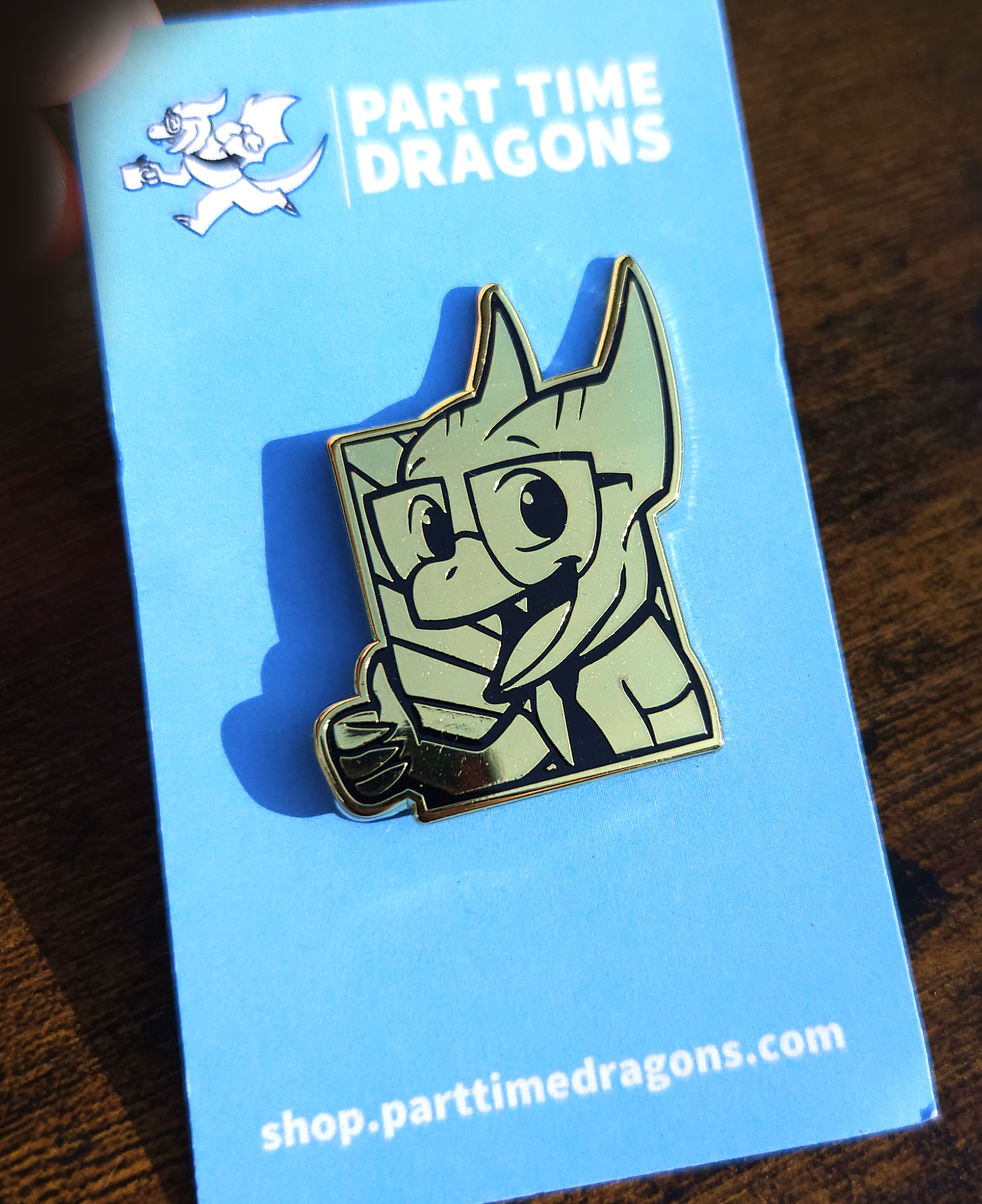 Dragon Enamel Pin - Golden Dev